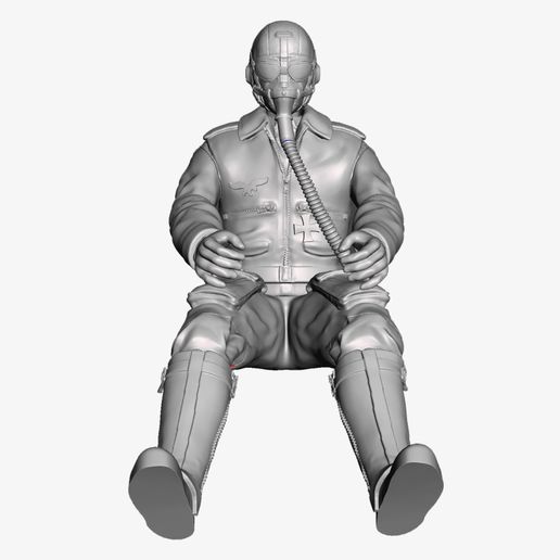 🇩🇪 Luftwaffe Germany WW II. Pilot・ STL File for 3D printing・Cults