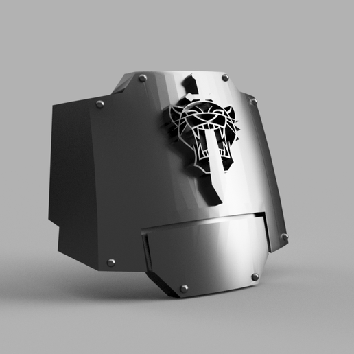 🛰 Grey Sabre shoulder pad for the redeem machine・Free STL File for ・Cults