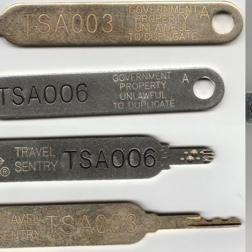 🔑 Universal TSA keys + Safe Skies・Free 3D File for ・Cults
