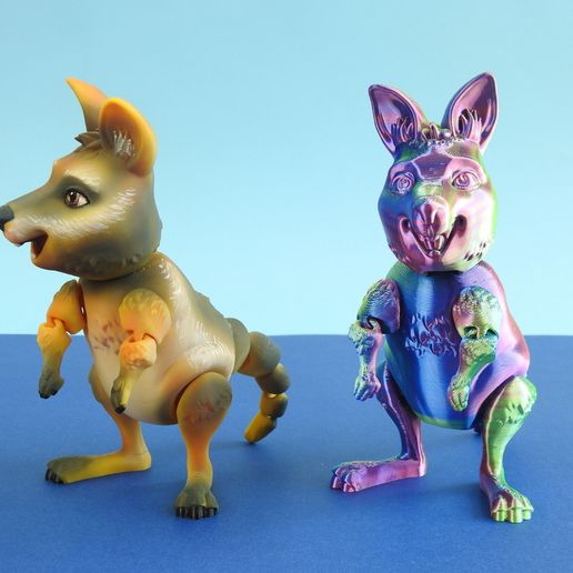 Free 3D file Laughing Wallaby 3D Printed Action Figure 🤣 ・Object to ...