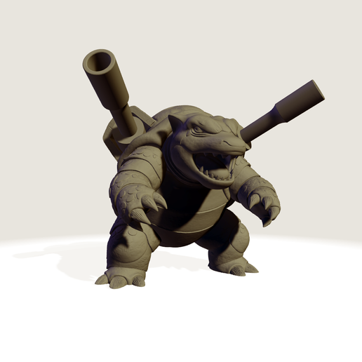🎨 Realistic Blastoise 3D Model – High-Definition Printable Fan Art・ STL ...