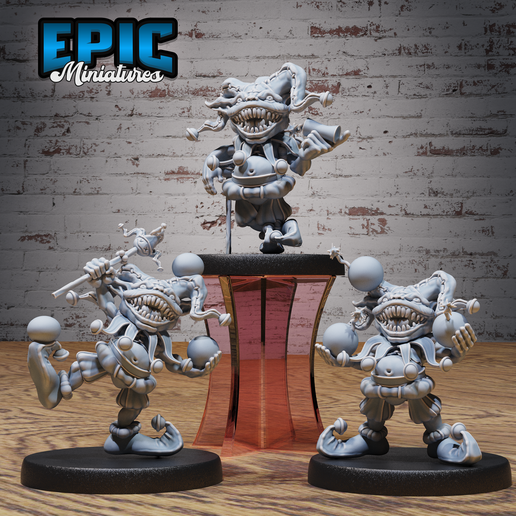👺 Goblin Clown Set ‧ DnD Miniature ‧ Tabletop Miniatures ‧ Gaming ...