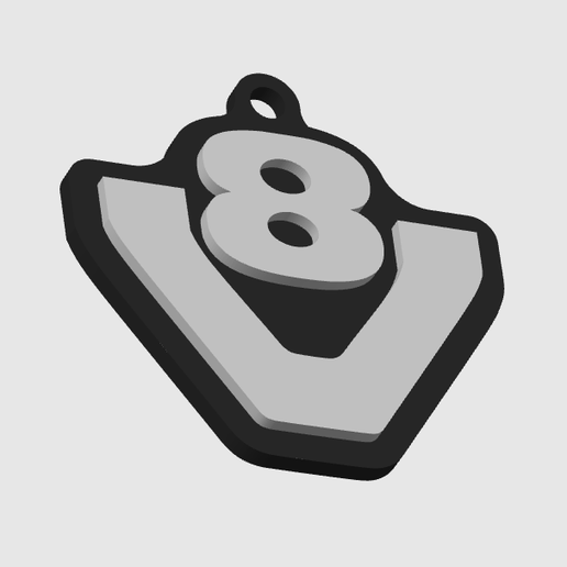 🗝️ V8 Scania keychain・ 3MF File for 3D printing・Cults