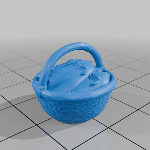 🧺 Basket, Crate, Barrel of Fish (DND / TTRPG)・Free 3D File for ・Cults