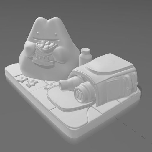 🐉 Snack Time Ditto・ STL File for 3D printing・Cults