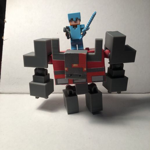 🎠 Lego Compatible Minecraft Dungeons Redstone Monstrocity・Free STL File ...