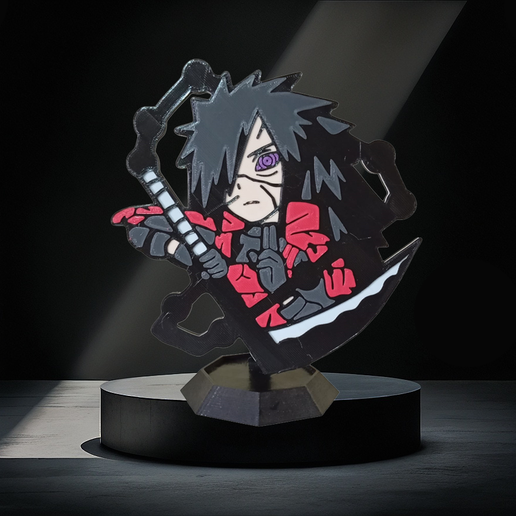 👤 Madara Uchiha Bust - 2D Figure・ 3D File for 3D printing・Cults