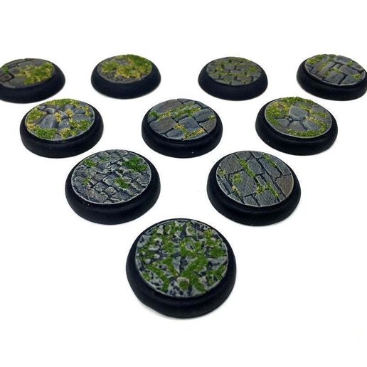 🎲 25mm Stone, Recessed Miniature Bases・Free STL File for ・Cults
