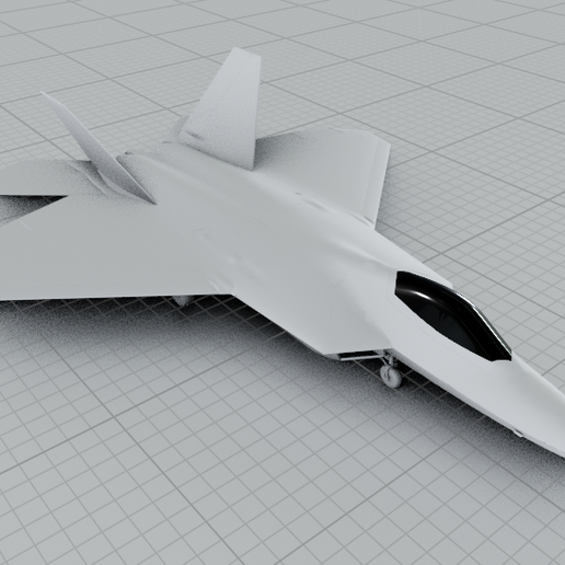 ️ Lockheed Martin F-22 Raptor aircraft MODEL・ STL File for 3D printing ...
