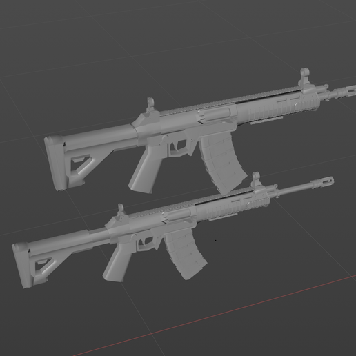 🗺️ Chinese QBZ191- 192 rifle 3D model material・ OBJ File for 3D ...