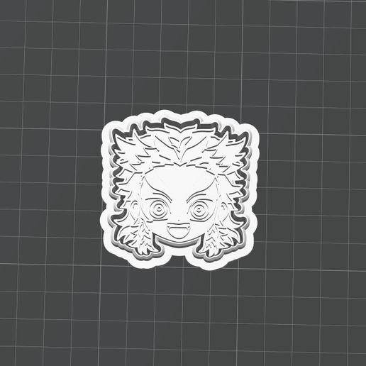 🍪 Tanjiro Kamado Face Cookie Cutter | Demon Slayer Anime STL・ STL File ...