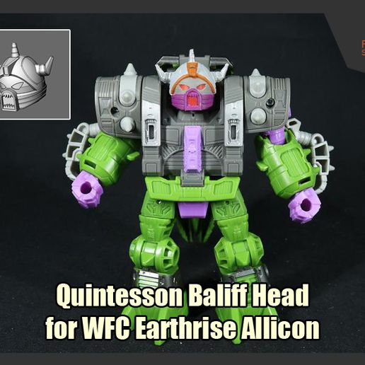 🤖 Quintesson Bailiff Head for Transformers WFC Earthrise Allicon・ STL ...
