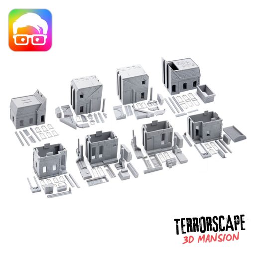 STL 文件 👻🎃 3D printable Mansion for Terrorscape boardgame (Accessories ...