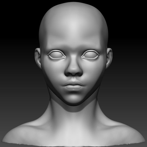 🤖 M3GAN (head only)・ OBJ File for 3D printing・Cults