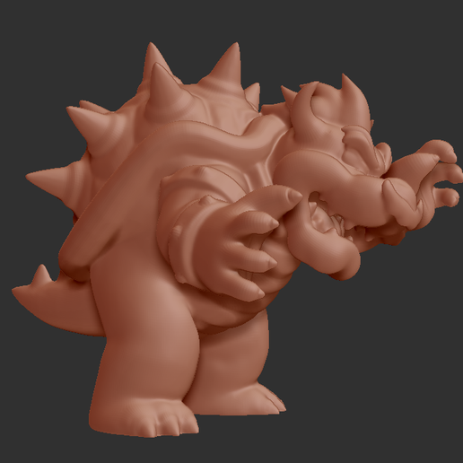 🐢 Bowser from Mario – Stylized 3D Fan Art Model for 3D Printing・Free ...