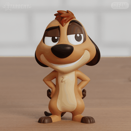 🦁 Timon Chibi Lion King Fanart 3 models Mufasa・ 3D File for 3D printing ...