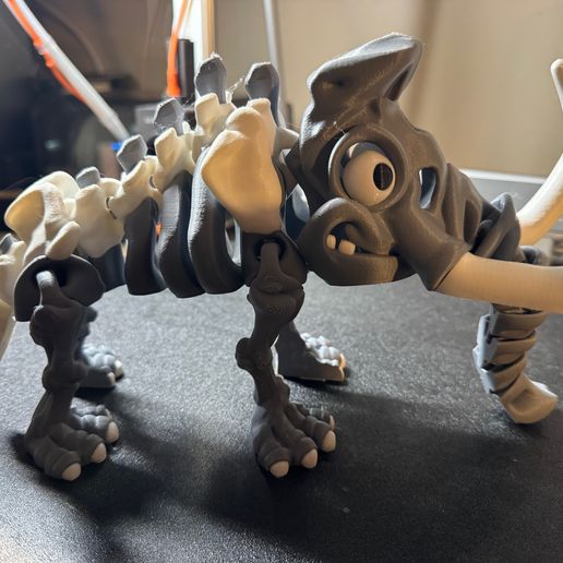 🧑‍🏭 Flexi Factory Skeleton Mammoth・3D Print with the AnyCubic Kobra s1 ...