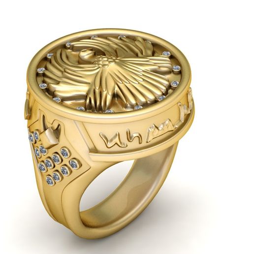 STL file ATREIDES SIGNET RING 3D PRINTABLE MODEL 💍 ・3D print design to ...