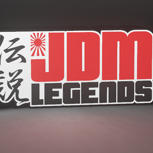 🇯🇵 Logo JDM Japan Car Brand - Lámpara Lightbox・ 3MF File for 3D ...