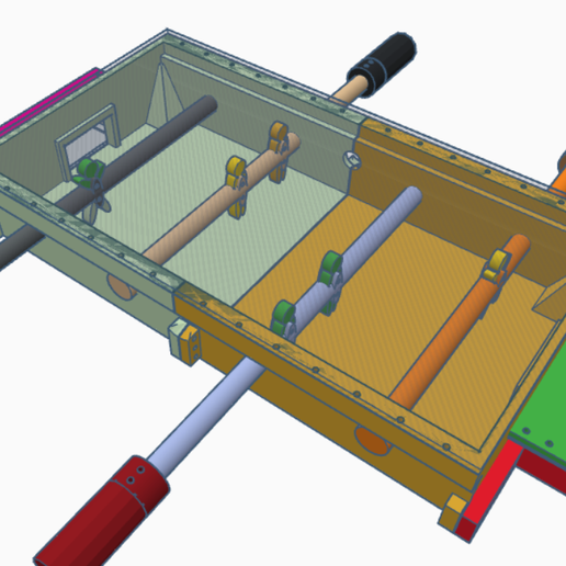 3D file Foosball table 🏈 ・3D printable model to download・Cults