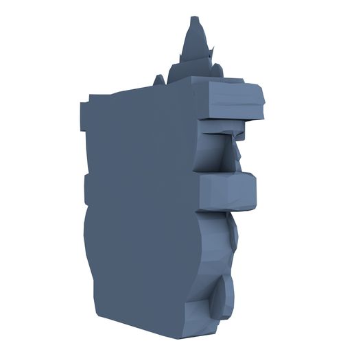🗿 Aztec Sculpture Low Poly・ STL File for 3D printing・Cults