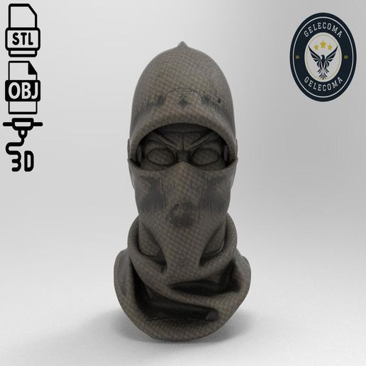 🥷 Ninja Mask 3D Print Model・Archivo 3D para Impresión 3D・Cults