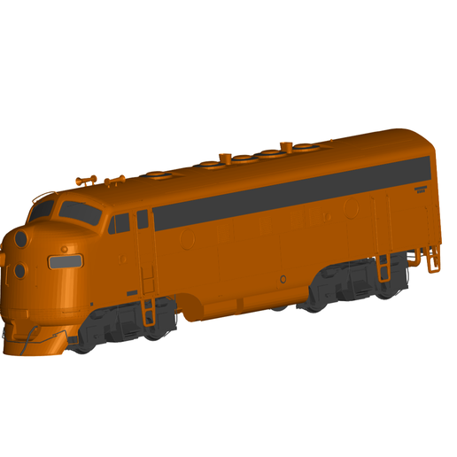 🚆 TRAIN・ OBJ File for 3D printing・Cults