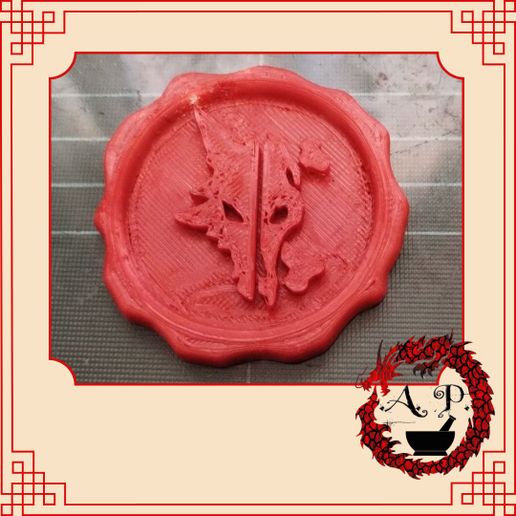 🐺 Wolf Skull Purity Seal・Free STL File for 3D printing・Cults