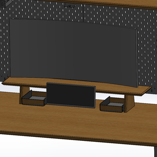 🧰 mini wide monitor bracket・Free STL File for 3D printing・Cults