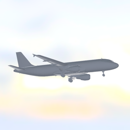 ️ Airbus A320・ 3D File for 3D printing・Cults