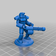 🧞‍♂️ Minigun Fallout t60 Power Armor Zeerust Retrofuturistic 28mm・Free ...
