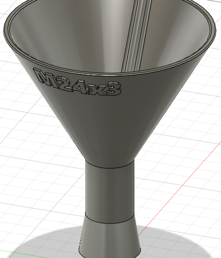 🛠️ KTM THREADED FUNNEL・ STL File for 3D printing・Cults