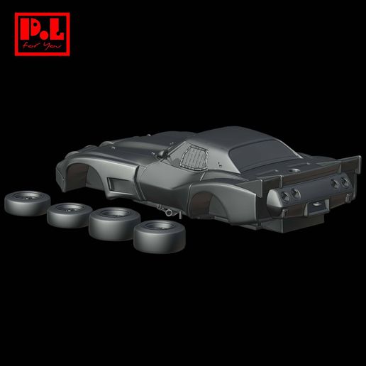 🚙 Chevrolet Corvette C3 Greenwood IMSA (1976)・ STL File for 3D printing ...