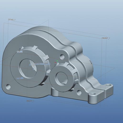 🛞 transfer case housing for SCX10・ STL File for 3D printing・Cults