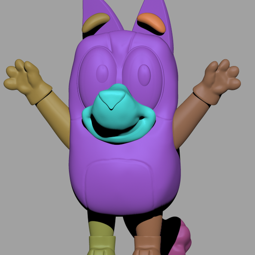 Archivo STL Bluey Bingo Model dog 🐕 (OBJ)・Diseño de impresión en 3D ...