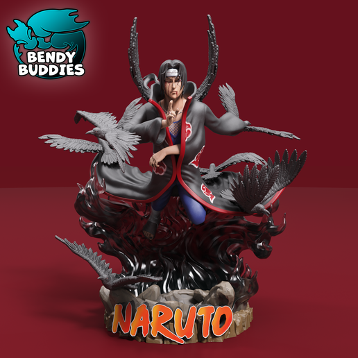 🐦 Itachi Naruto / Anime Raven Shinobi / Crow Summoner / Clan Warrior ...