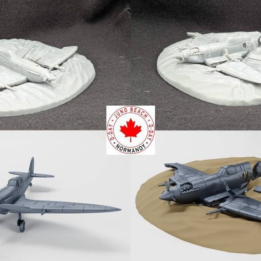 🛩️ Spitfire Mk.IX - destroyed (UK, WW2) (scale 1:56)・ 3D File for 3D ...