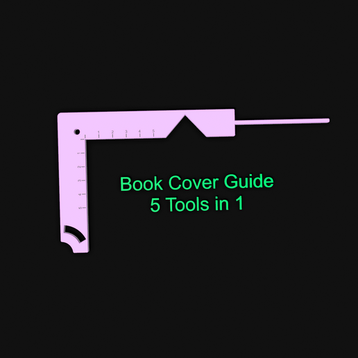 📚 Book Cover Guide 5 Tools in 1・ 3D File for ・Cults