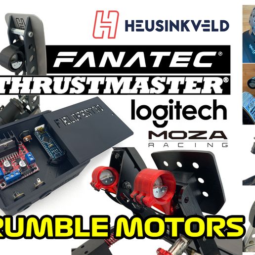 📳 Rumble Motor Kit Case for Electronics Arduino & L298N Simhub・ STL ...