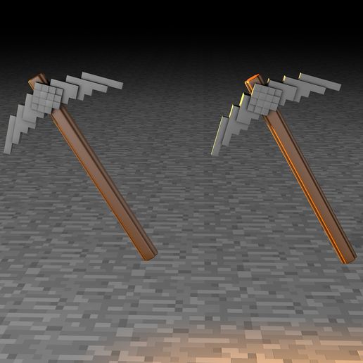 🎬 pickaxes minecraft the movie・Archivo STL para Impresión 3D・Cults
