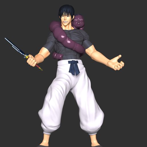 💬 Toji Fushiguro - Jujutsu Kaisen・ 3D File for 3D printing・Cults