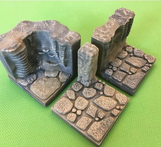 🎲 Cavern Edge Connector (openforge 2.0 compatible)・Free STL File for ・Cults