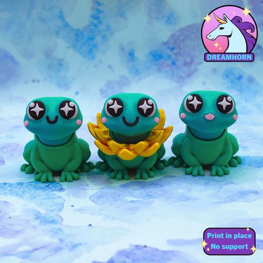 🐸 Clicker Frog Toy for Stress Relief・ 3D File for 3D printing・Cults