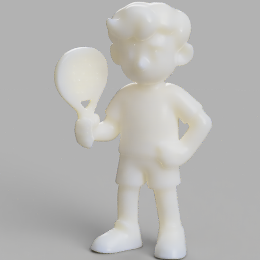 🏓 Minimalist Padel Player・ STL File for 3D printing・Cults