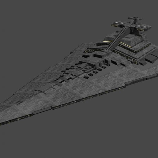 ⭐ Praetor Class Star Battlecruiser・ STL File for 3D printing・Cults