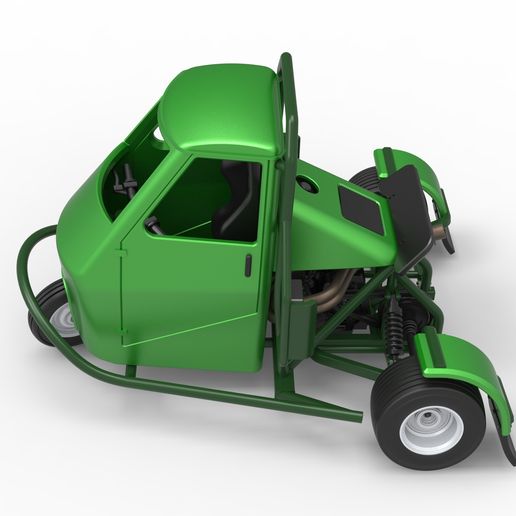 🚗 Ape car proto for dirt while turning Scale 1:25・ 3D File for 3D ...