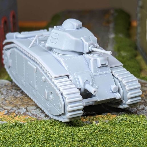 🪖 Heavy Tank Char B1 bis (France, WW2)・ 3D File for 3D printing・Cults