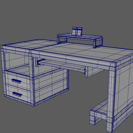 3D file Computer desk model 🖥️ ・3D printer model to download・Cults