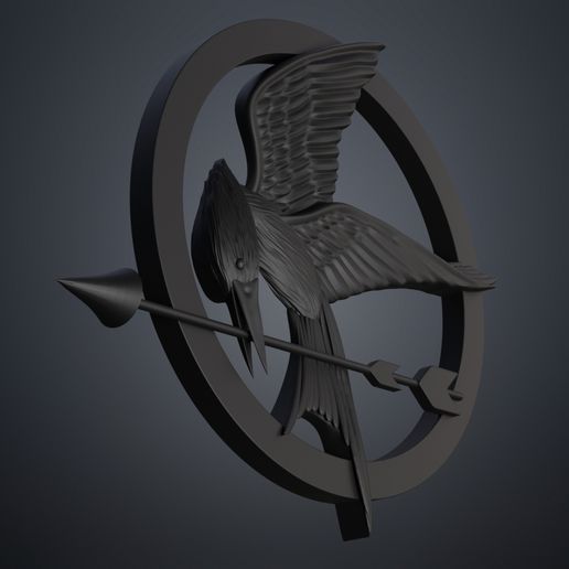 🧷 Mockingjay Pin - Hunger Games・Free 3D File for 3D printing・Cults