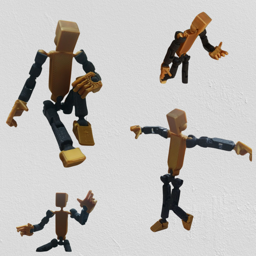 👨 Jointed man・ STL File for 3D printing・Cults